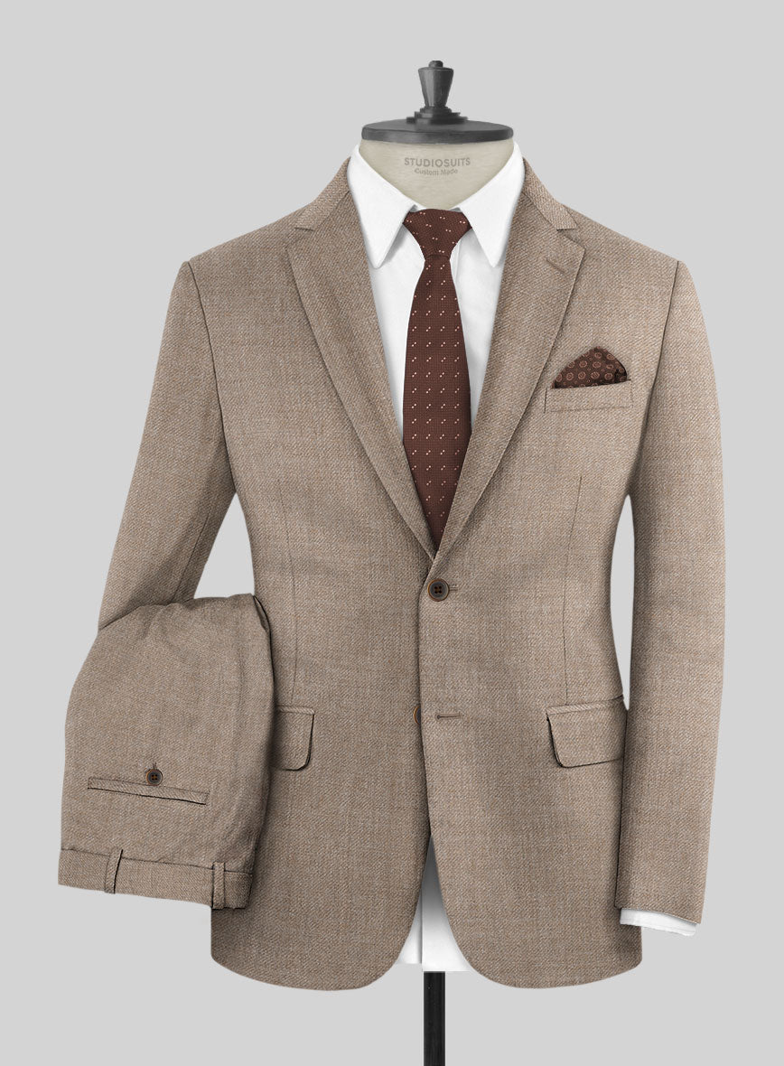 Hardy Minnis Light Brown Twill Wool Suit – StudioSuits