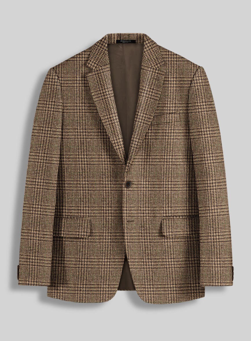 Harris Tweed Brown Glen Jacket – StudioSuits