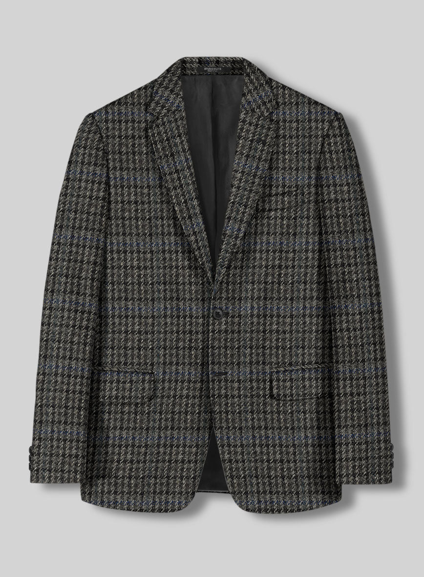 Harris Tweed Dark Gray Check Jacket – StudioSuits