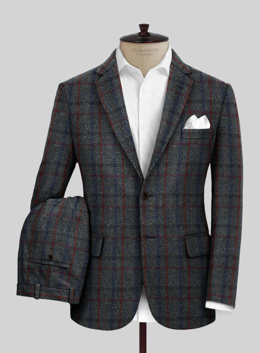 Harris Tweed Ice Blue Check Suit – StudioSuits