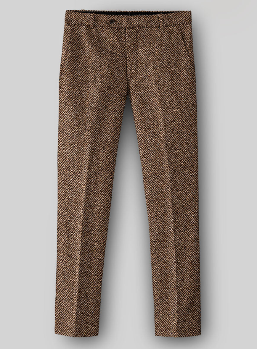 Harris Tweed Irish Brown Herringbone Pants – StudioSuits