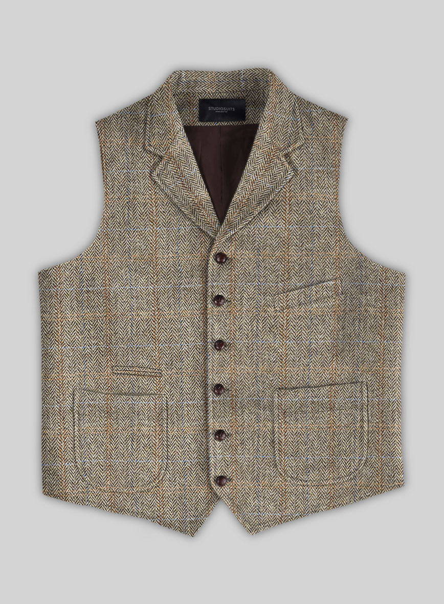 Harris Tweed Ranger Brown Hunting Vest – StudioSuits