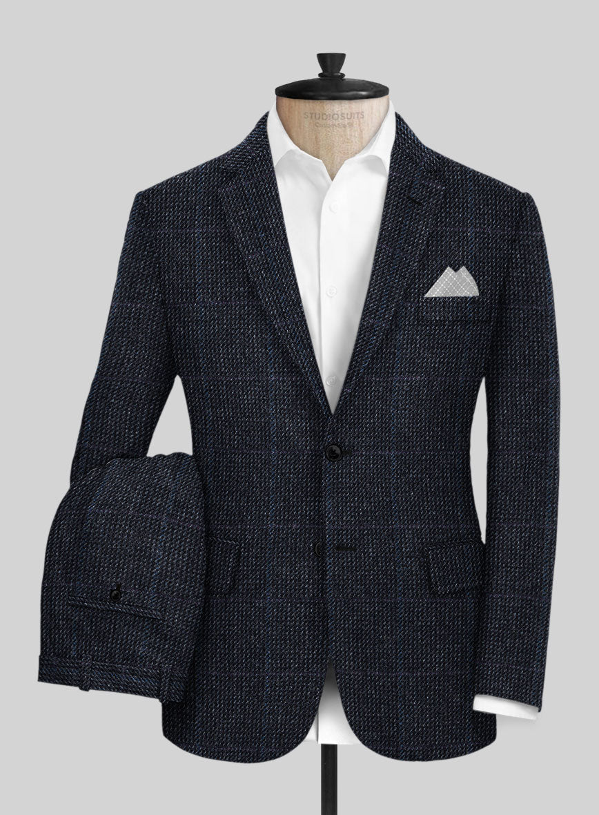 Harris Tweed Rope Blue Suit – StudioSuits
