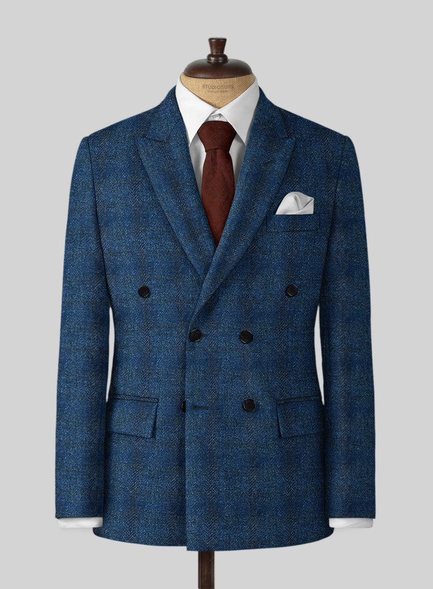 Harris Tweed Scot Blue Jacket – StudioSuits