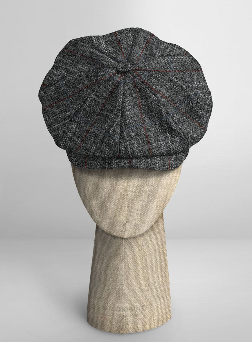 Harris Tweed Welsh Gray Newsboy Cap – StudioSuits