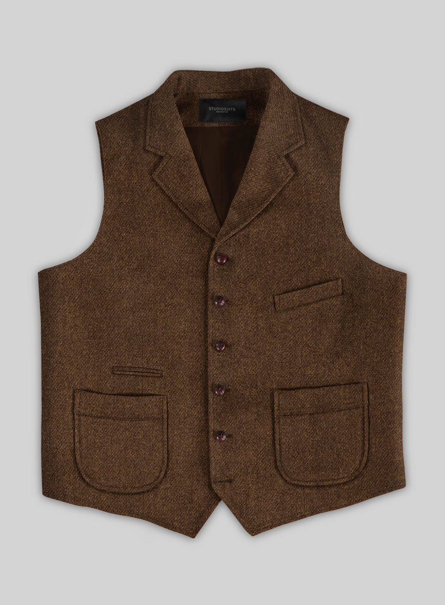 Highlander Coca Brown Tweed Hunting Vest – StudioSuits