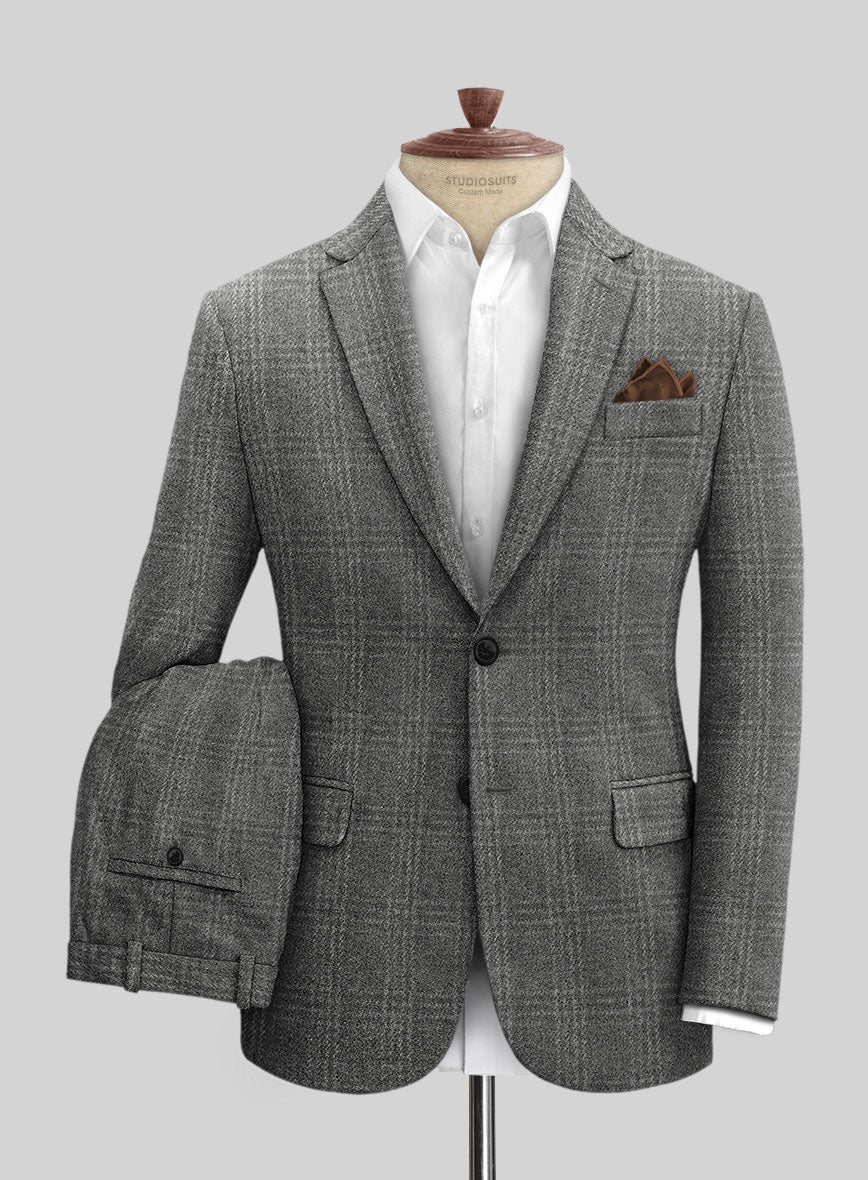 Highlander Gray Tartan Tweed Suit – StudioSuits