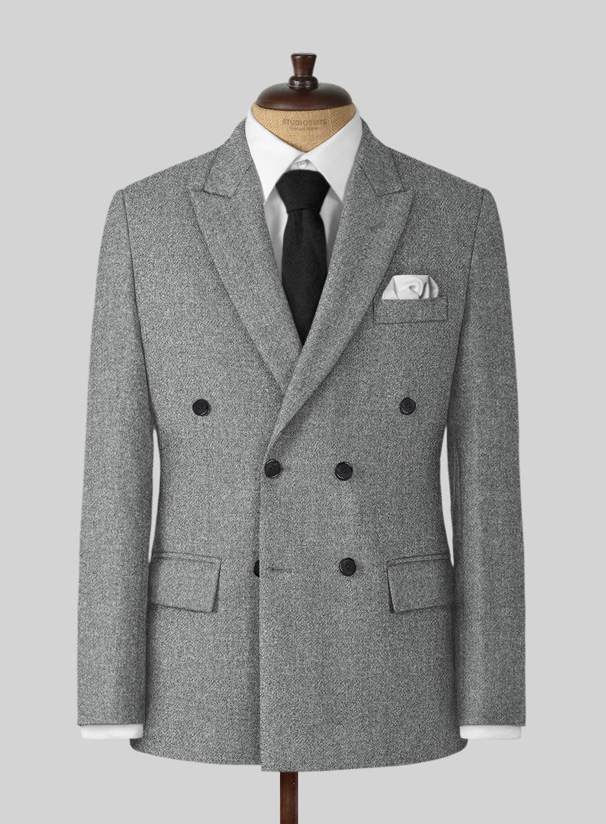 Highlander Light Gray Tweed Jacket – StudioSuits