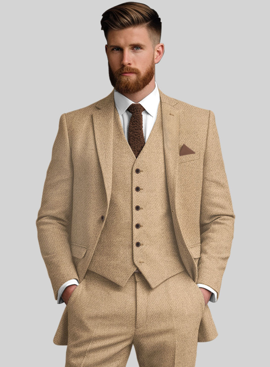 Highlander Sahara Beige Tweed Jacket – StudioSuits