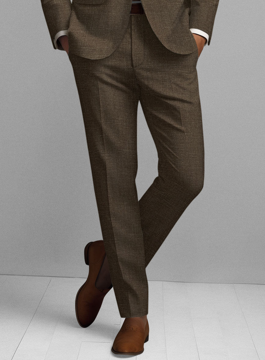 Italian Brown Linen Suit – StudioSuits