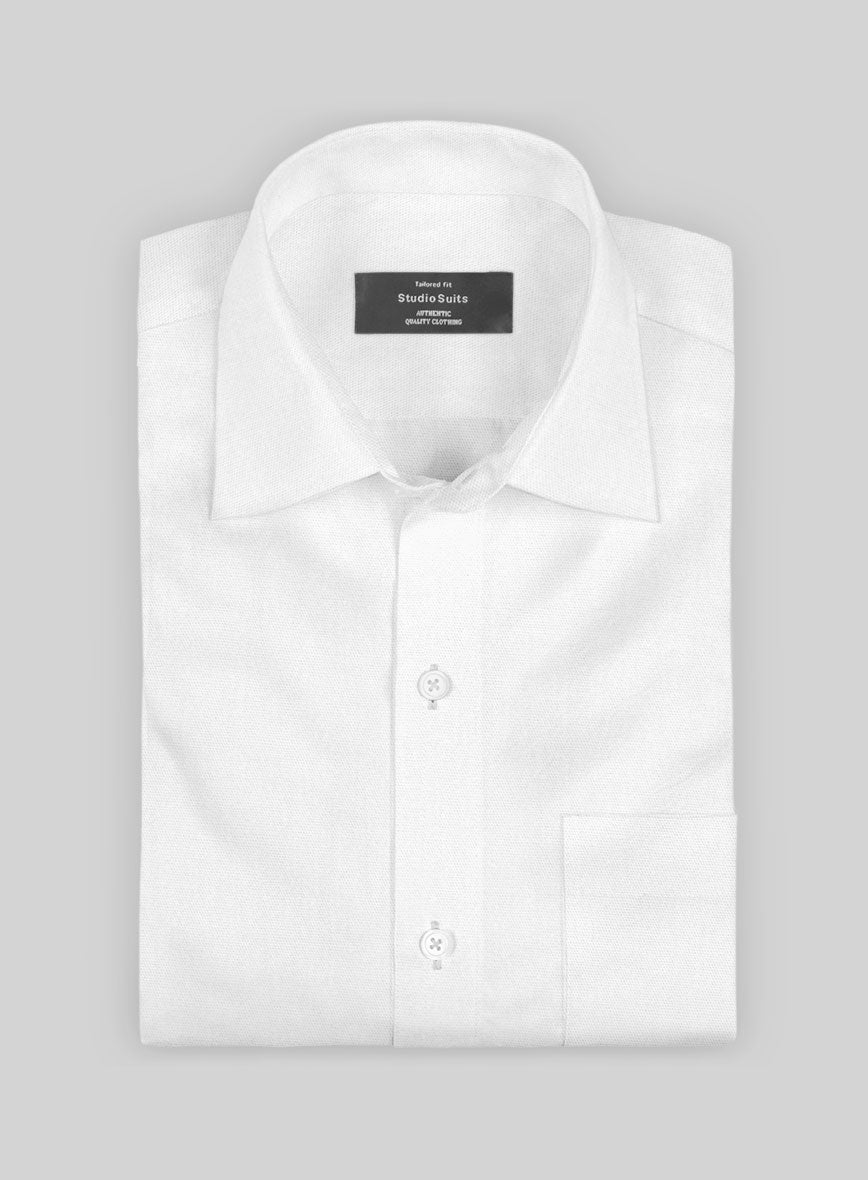 Italian Cotton White Shirt – StudioSuits