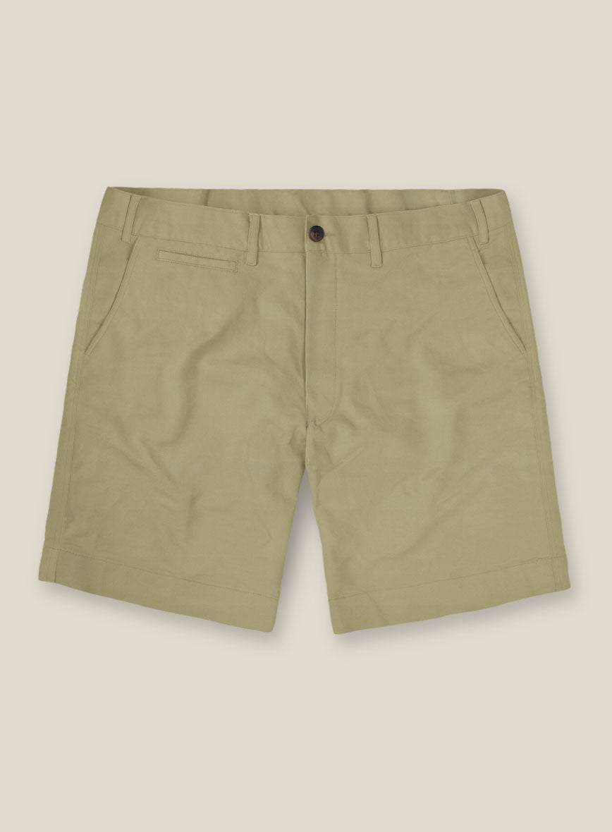 Italian Dark Tan Cotton Stretch Shorts – StudioSuits