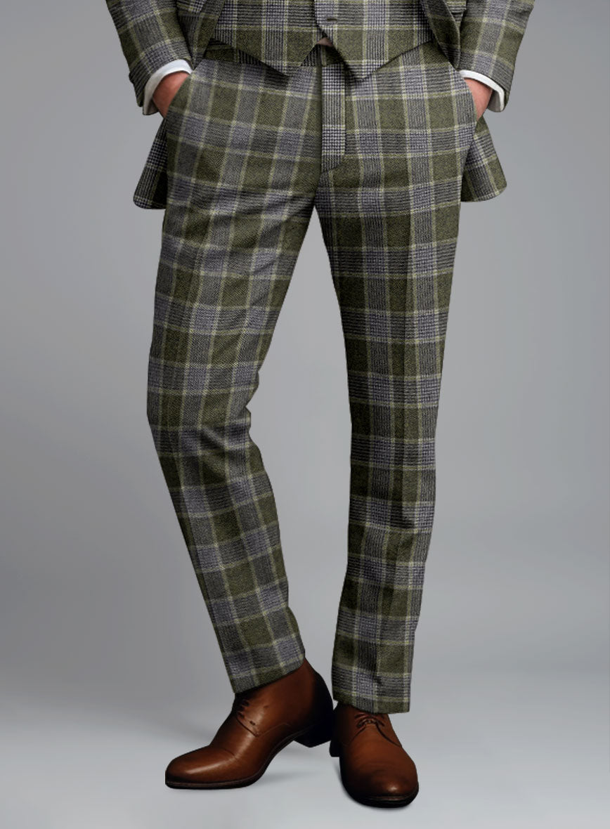 Italian Fabrizio Check Tweed Pants – StudioSuits