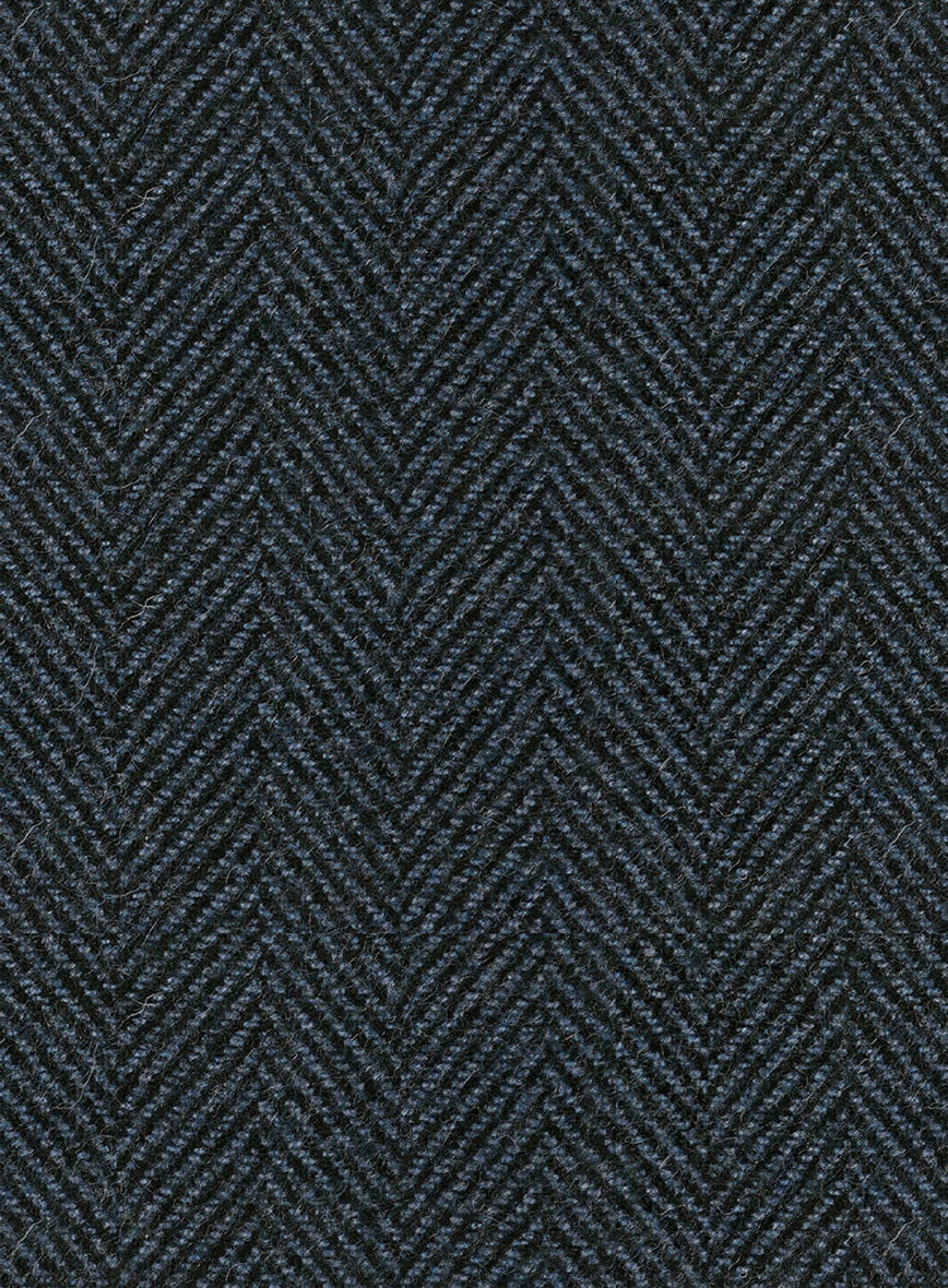 Italian Highlander Blue Herringbone Tweed Jacket – StudioSuits
