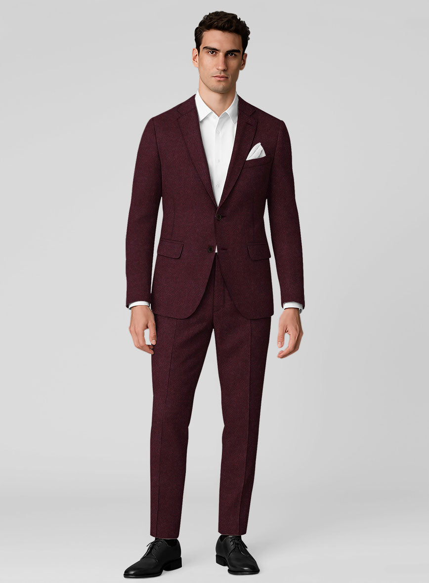Italian Highlander Wine Tweed Suit – StudioSuits