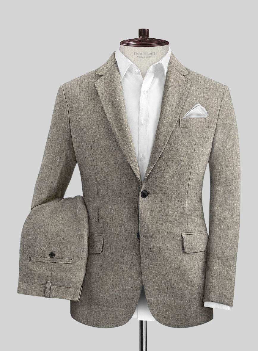 Italian Linen French Brown Suit – StudioSuits