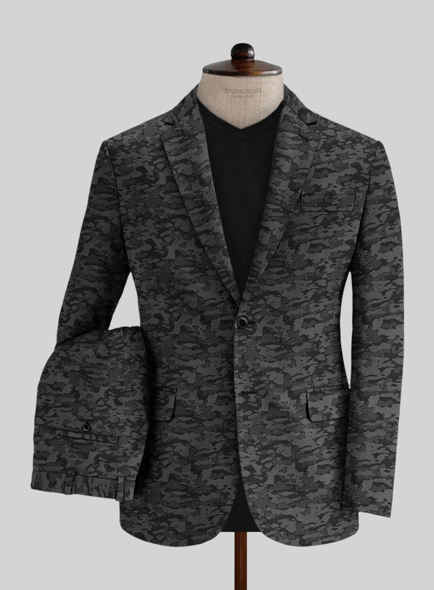 Italian Luxury Camo Cotton Suit – StudioSuits