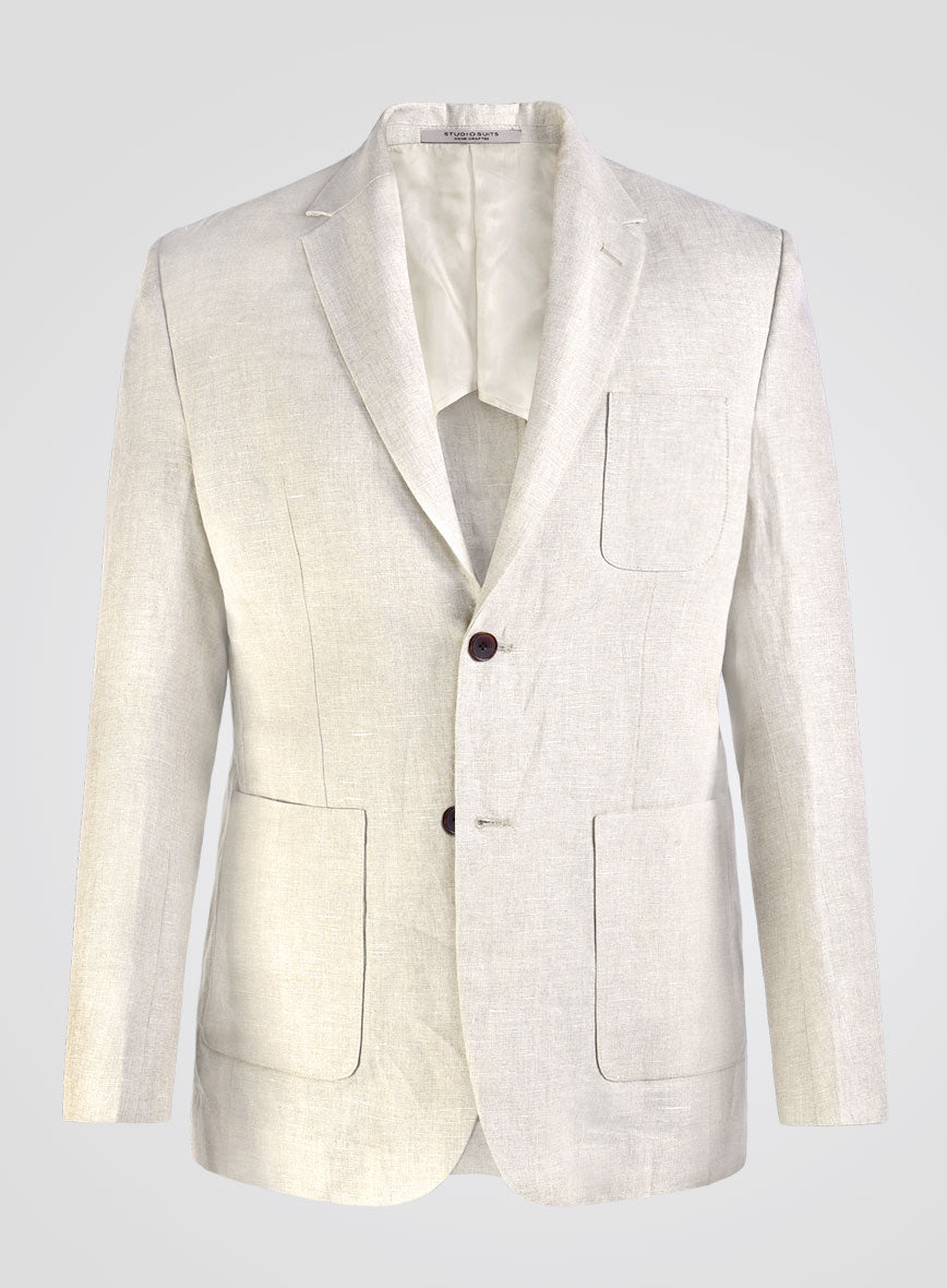 Italian Meadow Unstructured Linen Jacket – StudioSuits
