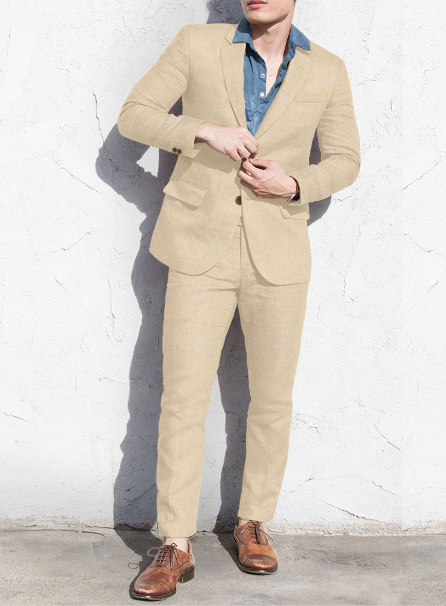 Italian Prato Musk Linen Suit – StudioSuits