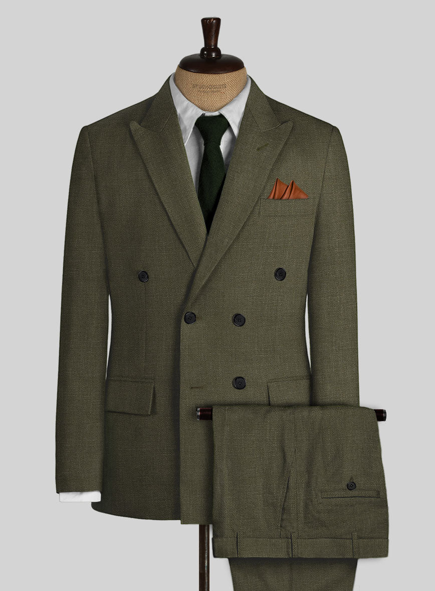 Italian Prato Green Linen Suit – StudioSuits