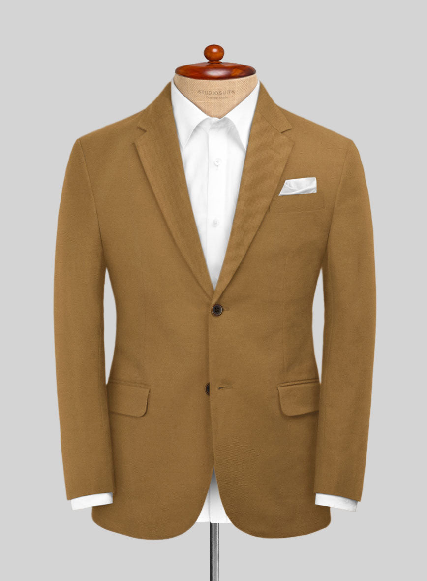Italian Tan Cotton Stretch Jacket – StudioSuits