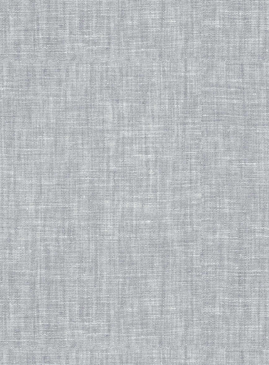 Italian Zod Light Gray Linen Suit – StudioSuits