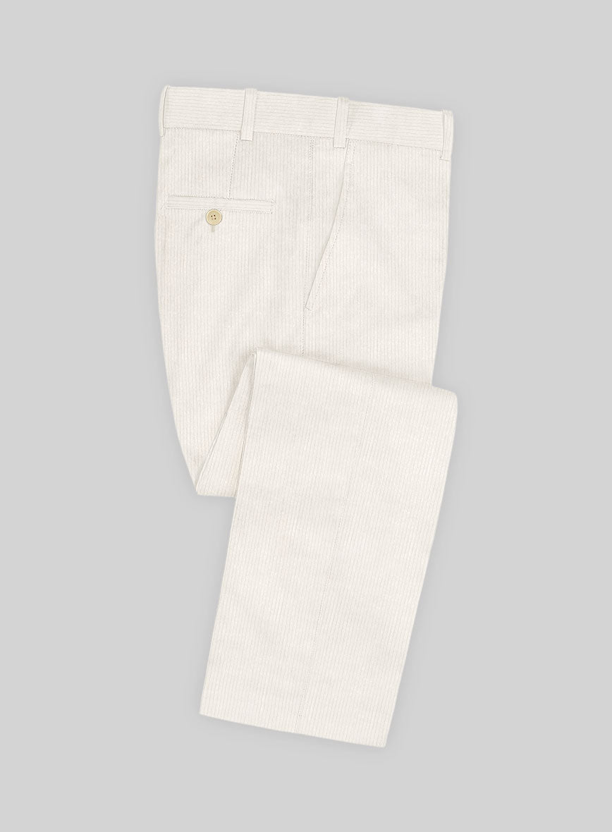 Ivory Corduroy Pants – StudioSuits