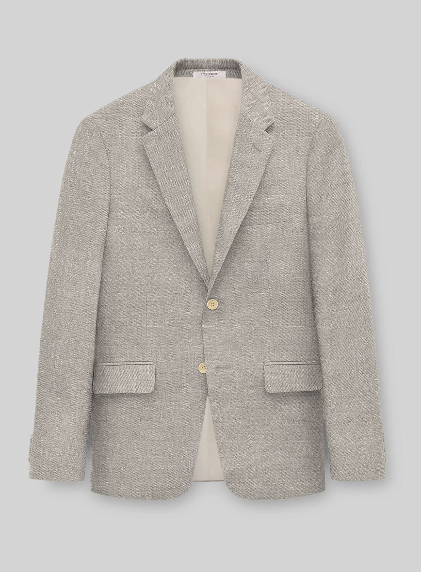Ivy Beige Linen Jacket – StudioSuits