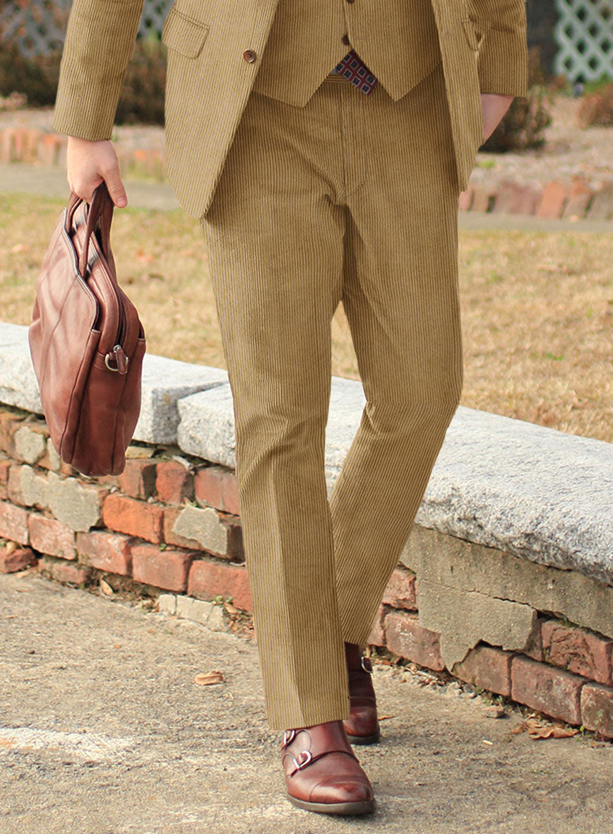 Khaki Corduroy Pants – StudioSuits