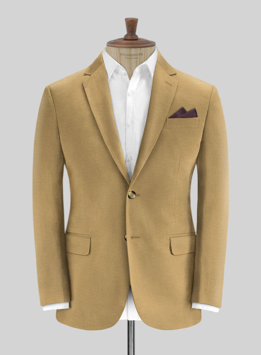 Khaki Stretch Chino Jacket – StudioSuits