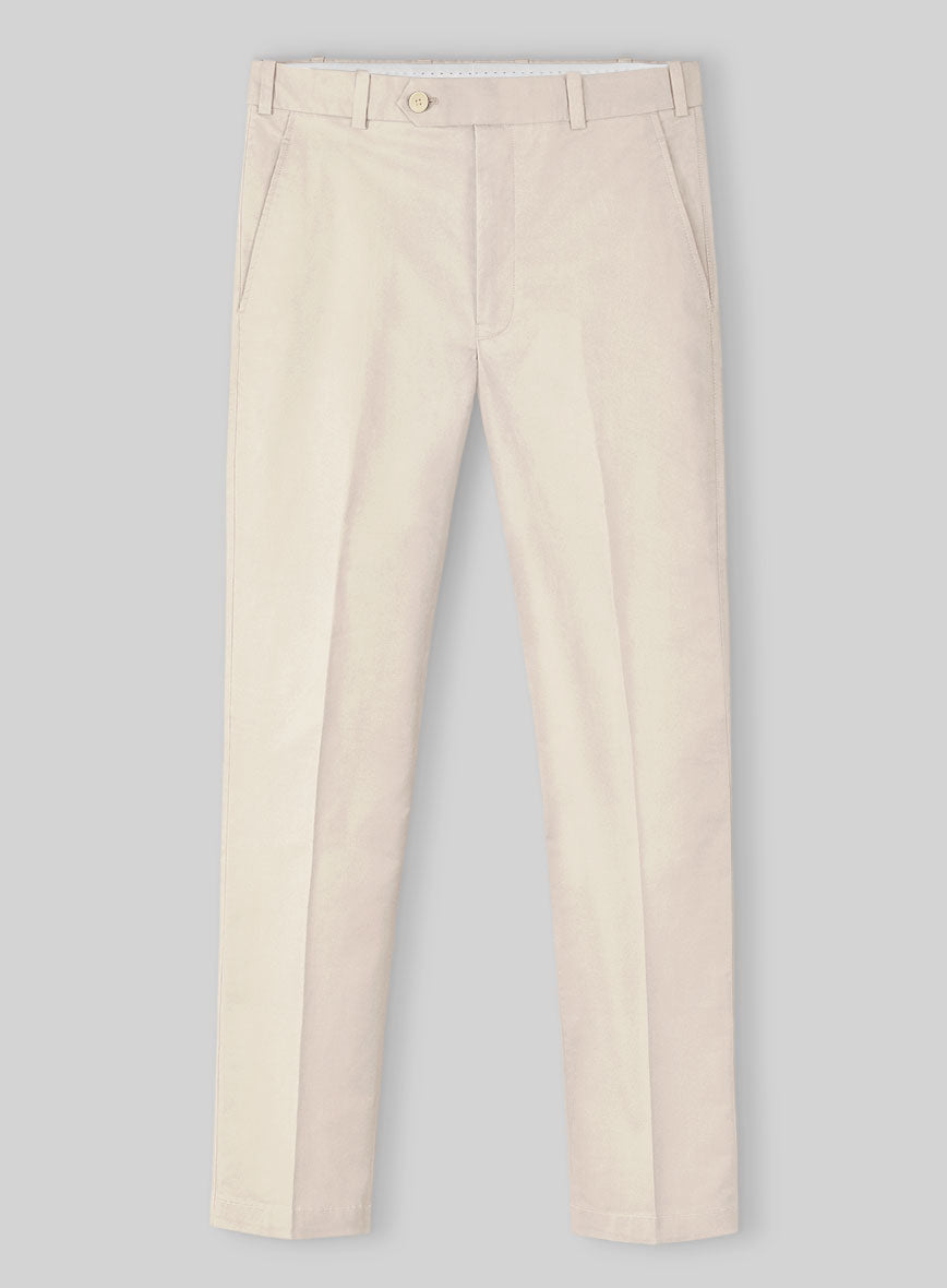 Light Beige Stretch Chino Pants – StudioSuits