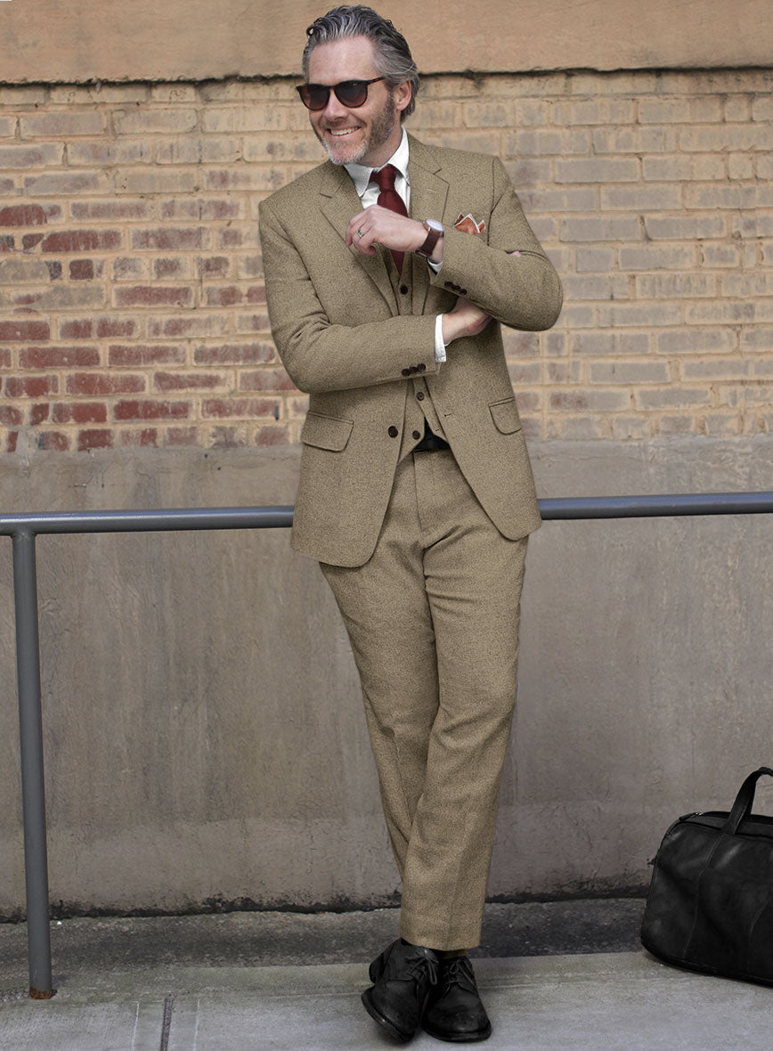 Light Weight Light Brown Tweed Suit – StudioSuits