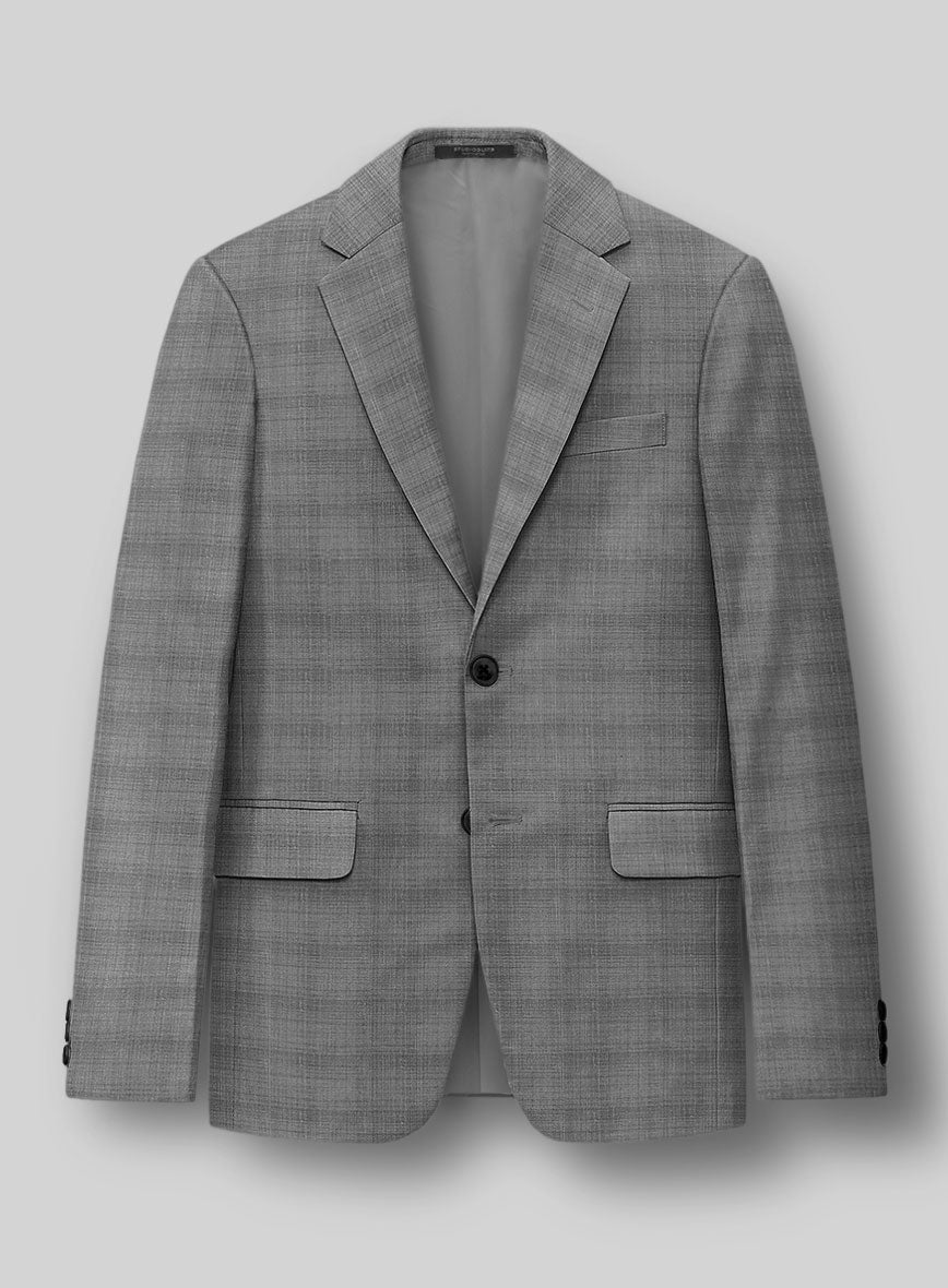 London Loom Gray Bruna Wool Silk Linen Jacket – StudioSuits
