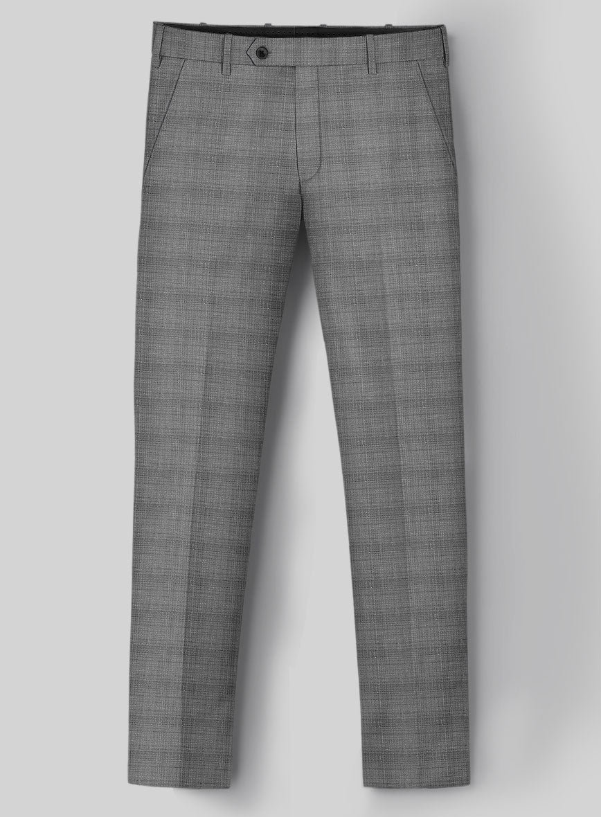London Loom Gray Bruna Wool Silk Linen Pants – StudioSuits