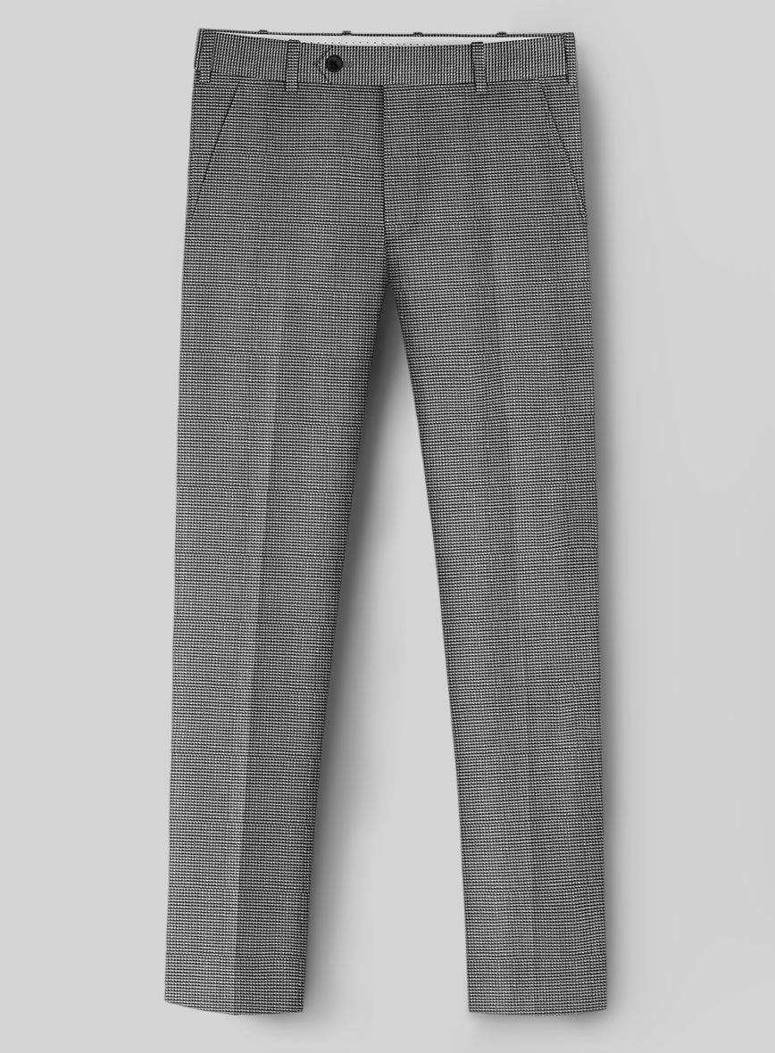 London Loom Gray Nailhead Wool Silk Linen Pants – StudioSuits
