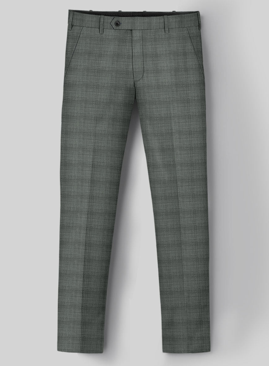 London Loom Green Bruna Wool Silk Linen Pants – StudioSuits