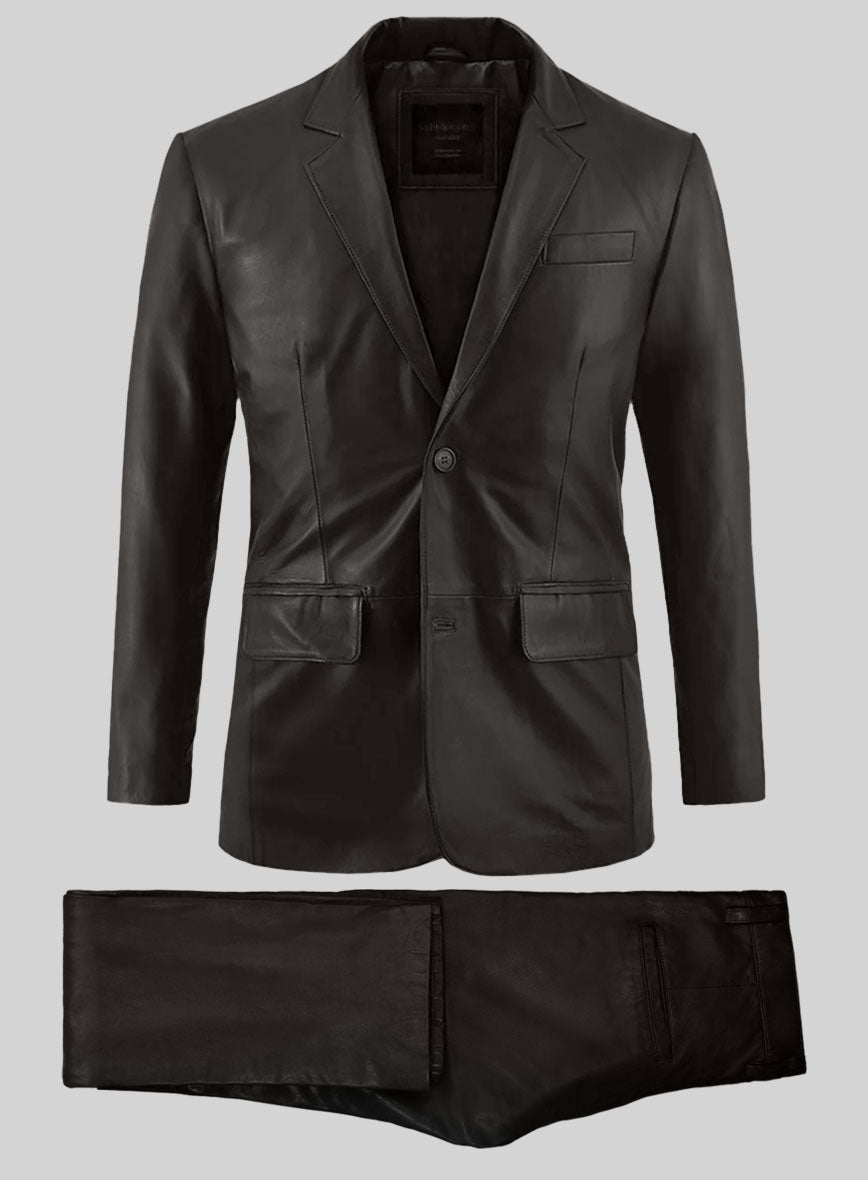 Louis Brown Leather Suit – StudioSuits