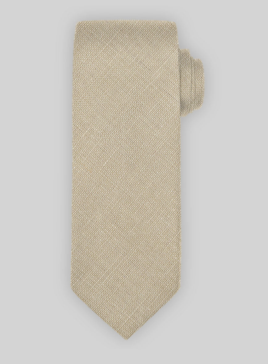 Linen Tie - Maple Khaki – StudioSuits