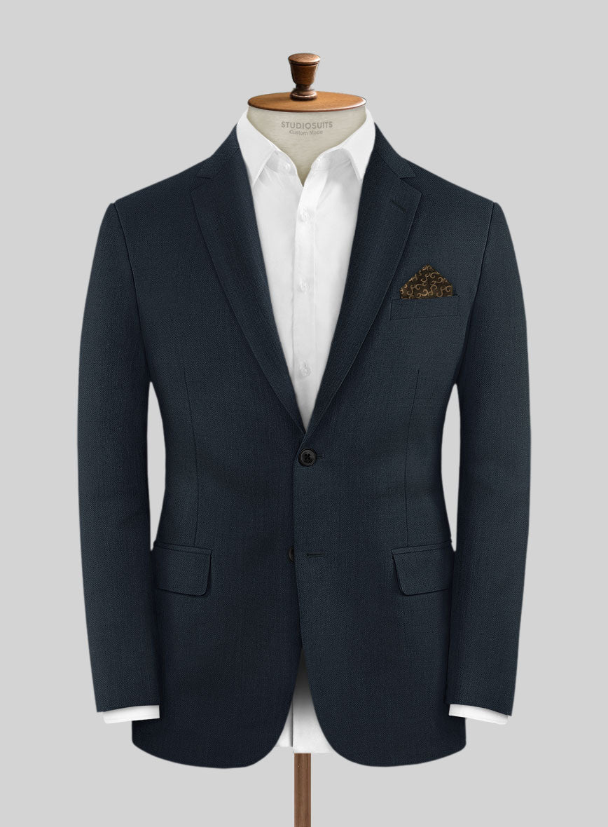Marco Stretch Dark Blue Wool Jacket – StudioSuits