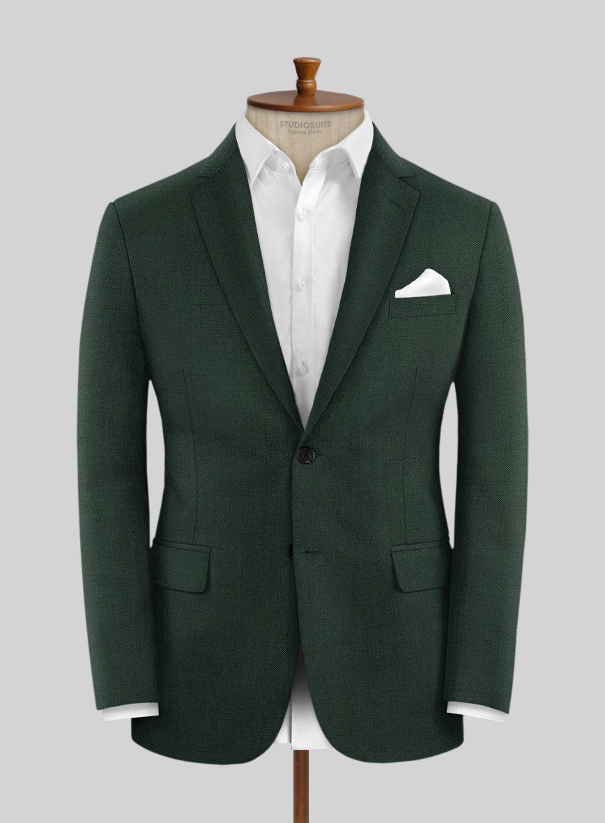 Marco Stretch Hunter Green Wool Jacket – StudioSuits