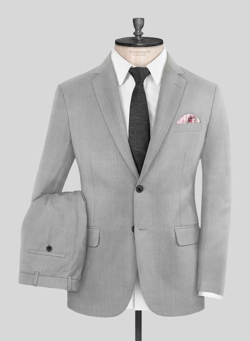 Marco Stretch Light Gray Wool Suit – StudioSuits
