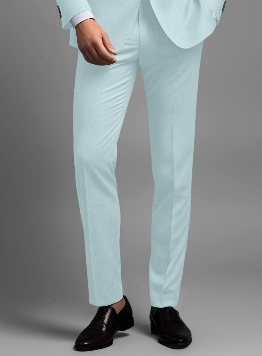 Marco Stretch Light Blue Wool Pants – StudioSuits