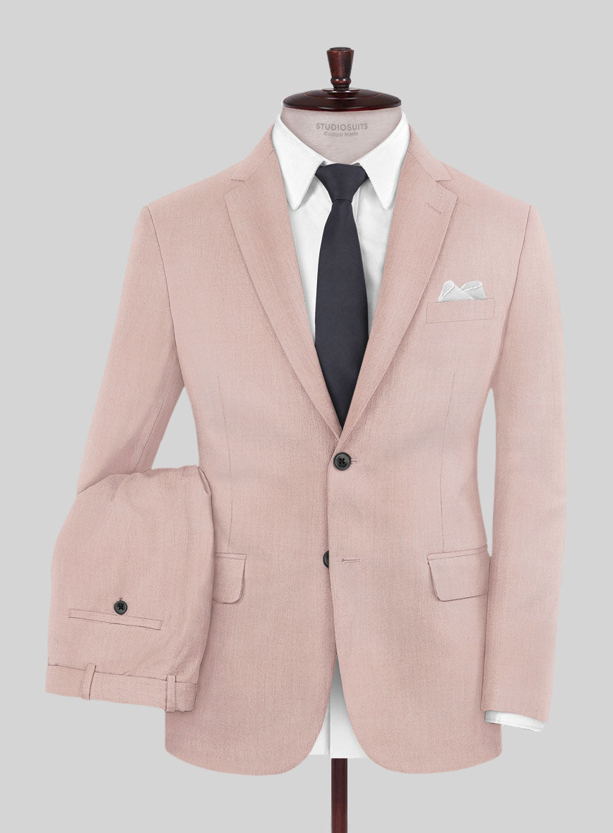Marco Stretch Pink Wool Suit – StudioSuits