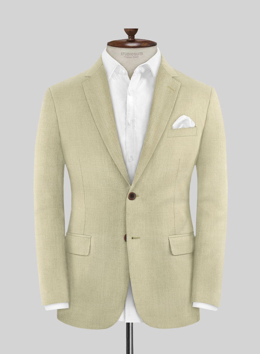 Marco Stretch Sahara Khaki Wool Jacket – StudioSuits