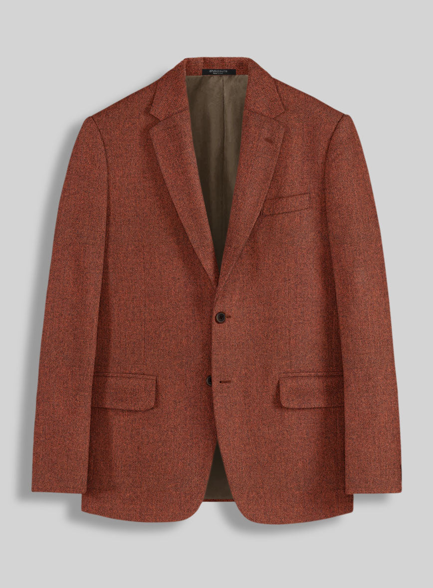 Melange Titan Rust Tweed Jacket – StudioSuits