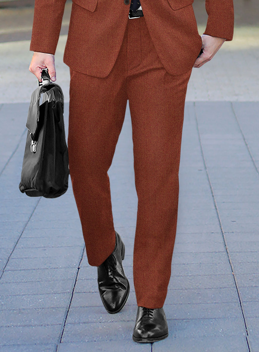 Melange Titan Rust Tweed Suit – StudioSuits