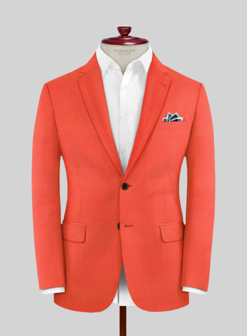 Muted Neon Orange Jacket – StudioSuits