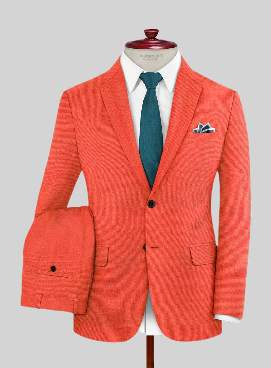 Muted Neon Orange Suit – StudioSuits