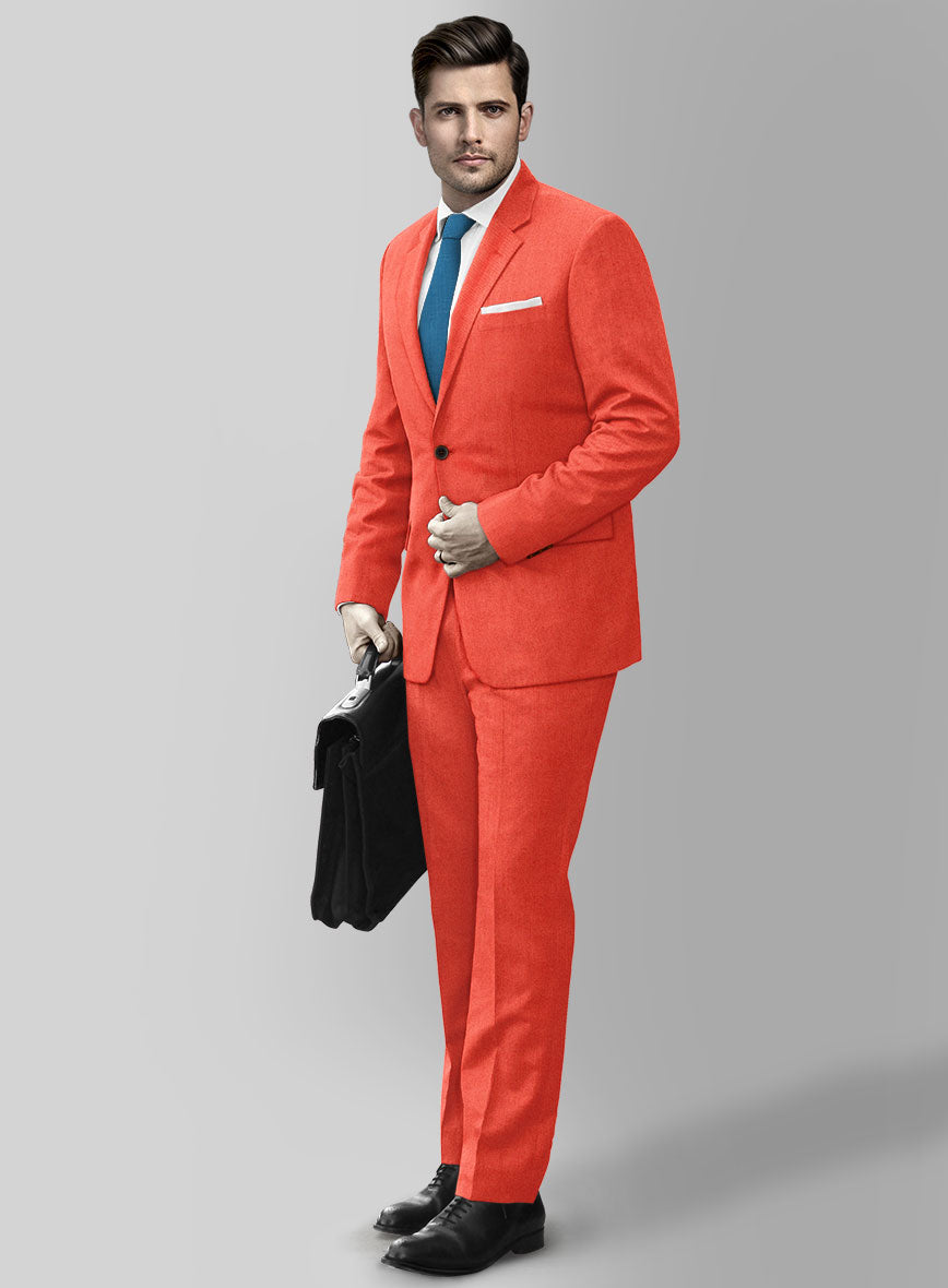 Muted Neon Orange Suit – StudioSuits