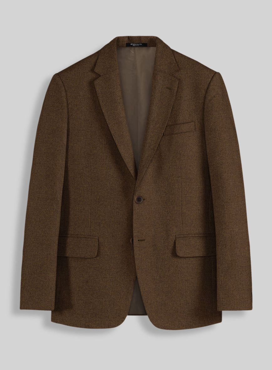 Naples Caffe Brown Tweed Jacket – StudioSuits